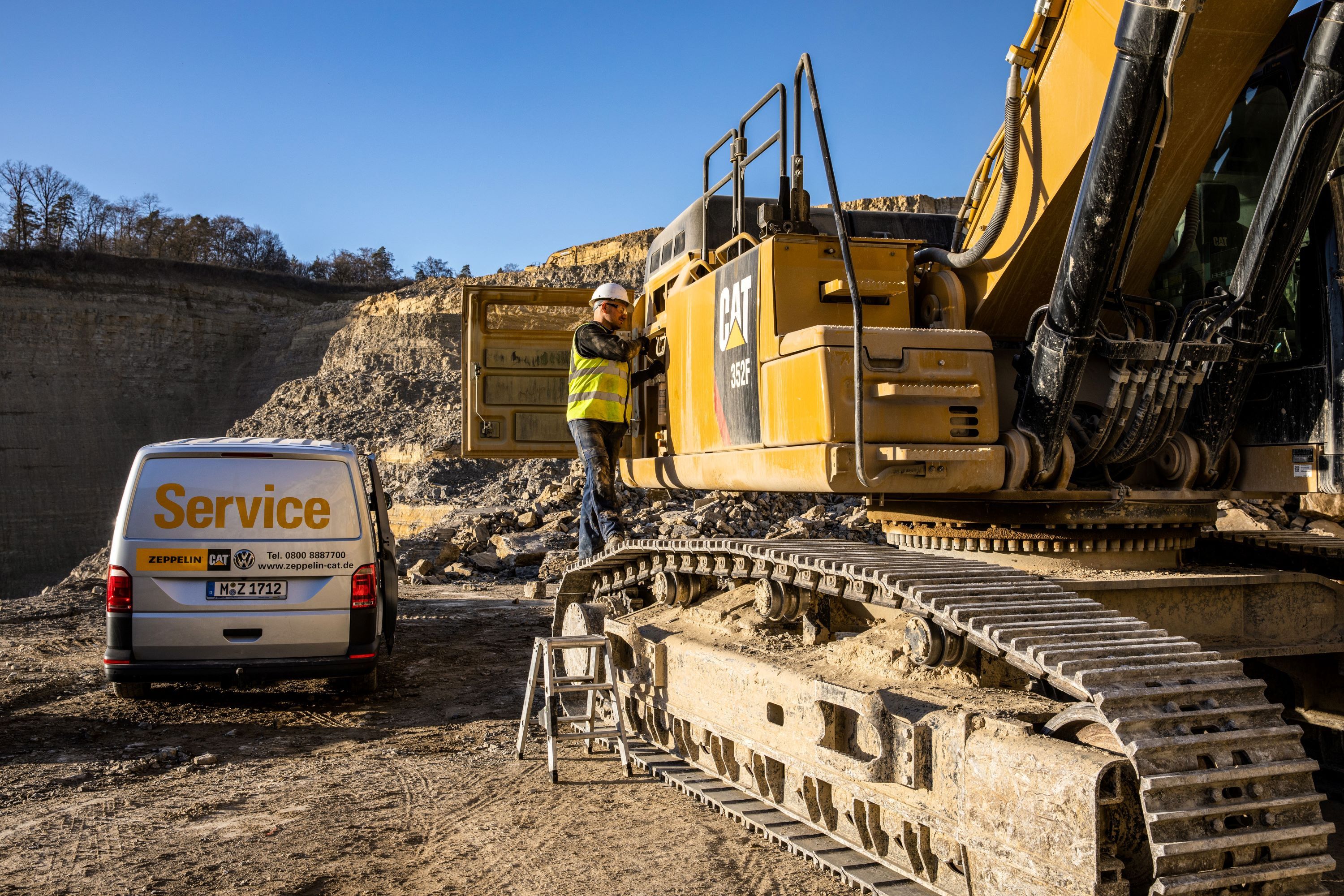 Zeppelin garantiert Service für Cat Maschinen